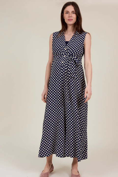 Ada Maternity & Breastfeeding Jumpsuit Aegan Blue – For The Creators