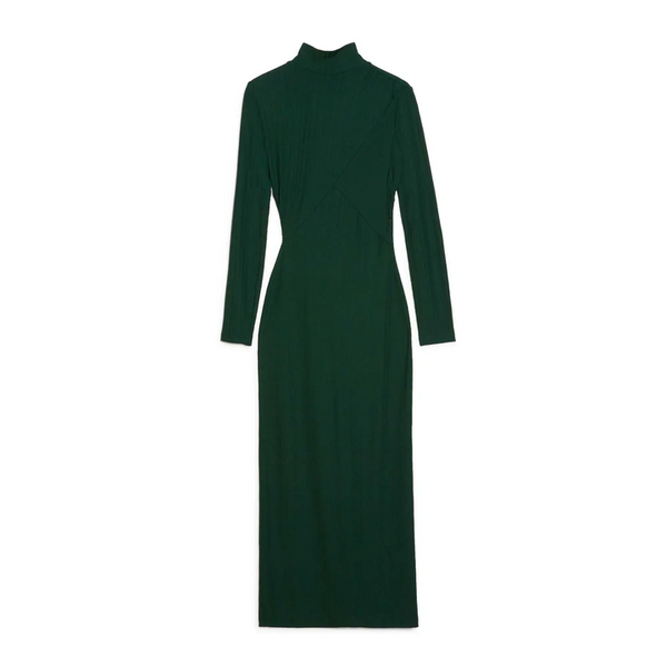 Funnel Neck Cross Over Dress – For The Creators