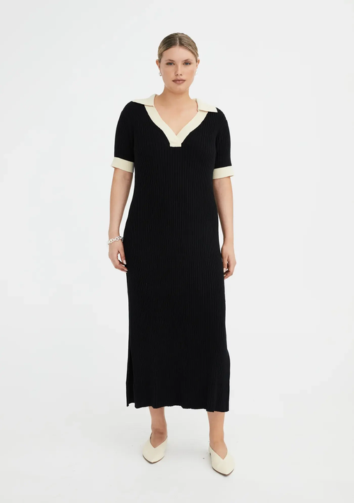 Jillian Boustred Jamie Polo Dress Black – For The Creators