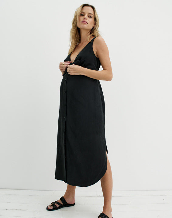 Hatch The Nadia Easy Nurse & Maternity Dress Black – For The Creators